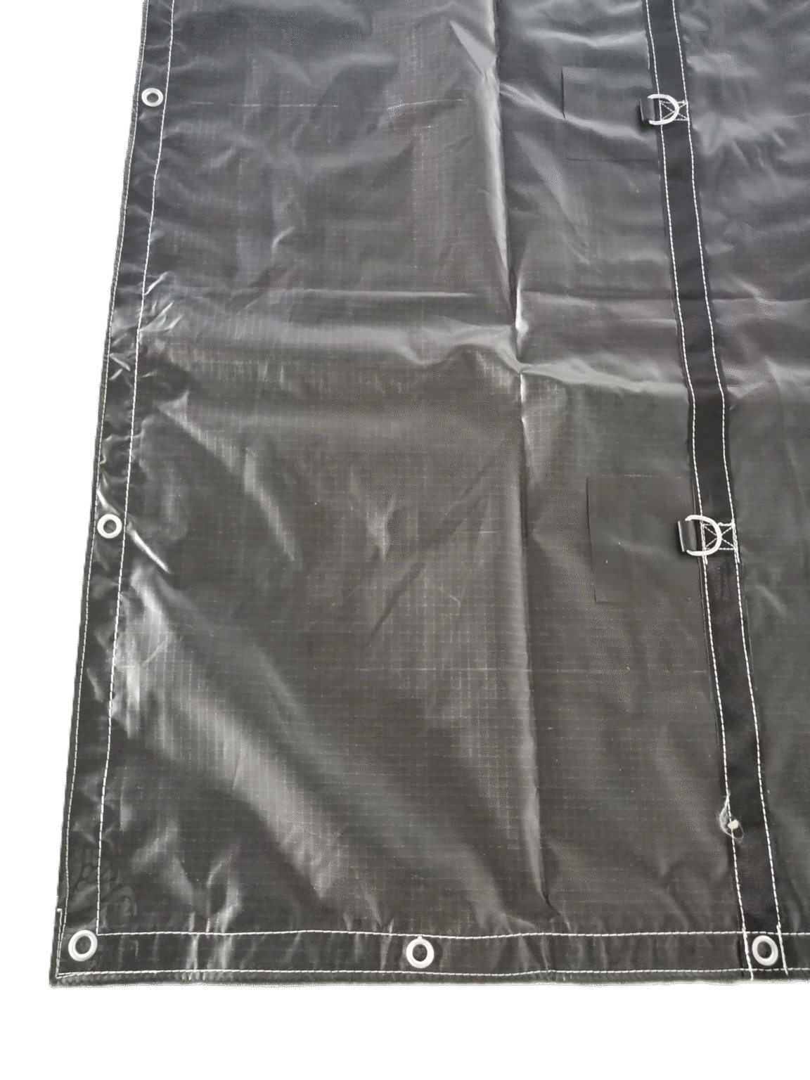 Super Light Ripstop Tarp Set (8 Ft Drop, 2-Piece, Black)